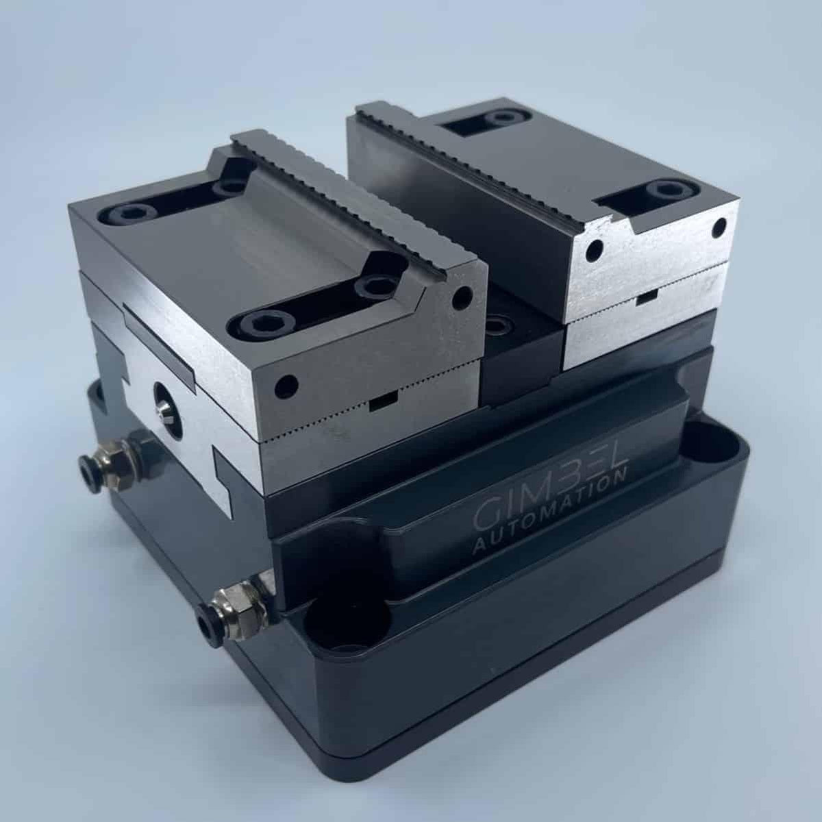 100mm Self-Centering Pneumatic CNC Vise | Gimbel Automation