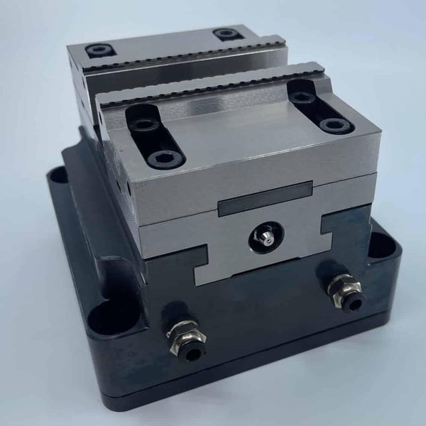 100mm Self-Centering Pneumatic CNC Vise | Gimbel Automation