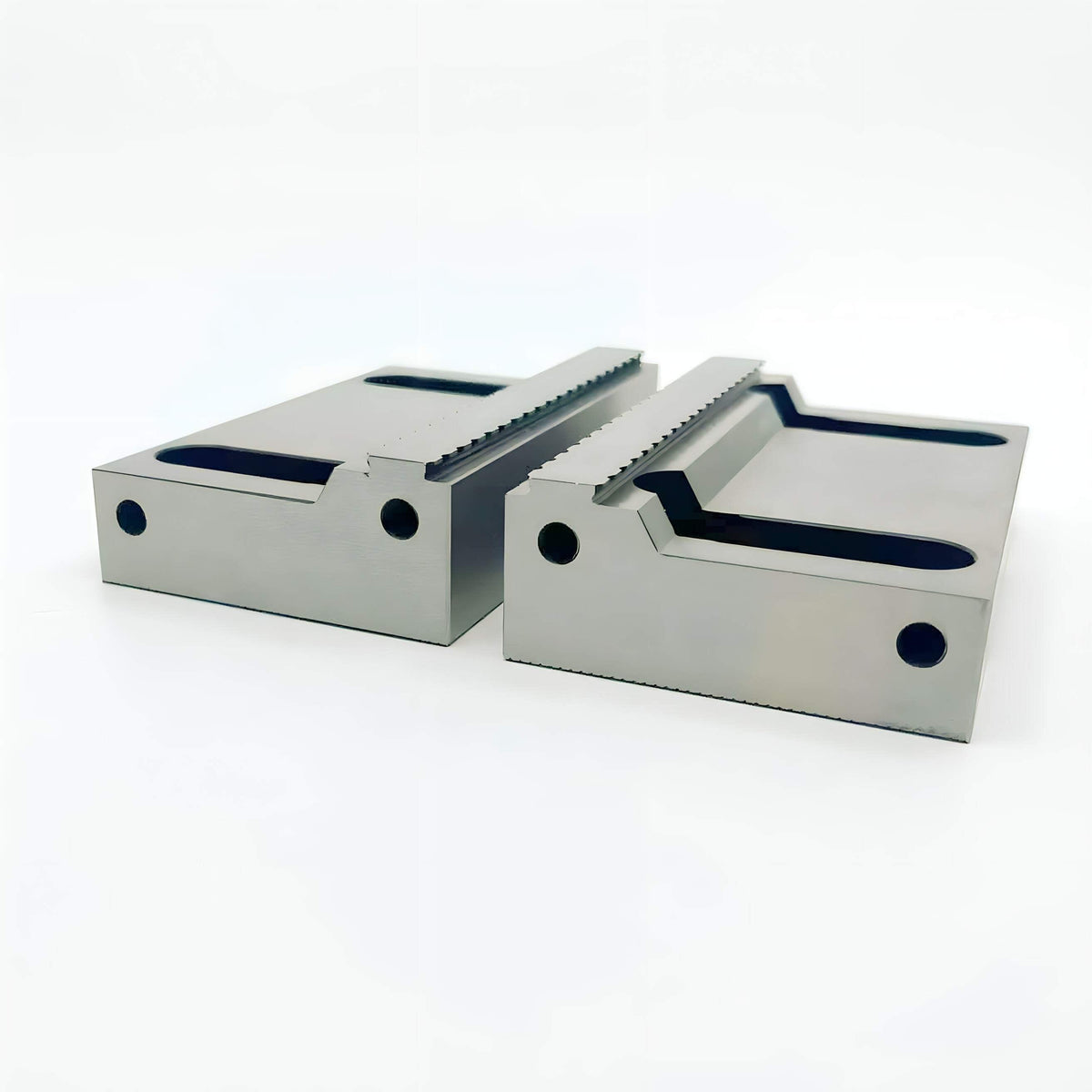 100mm Steel AutoVise™ Air Vise Hard Jaws | Gimbel Automation