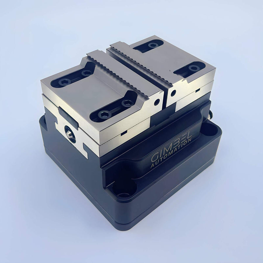 75mm Self-Centering Pneumatic CNC Vise | Gimbel Automation