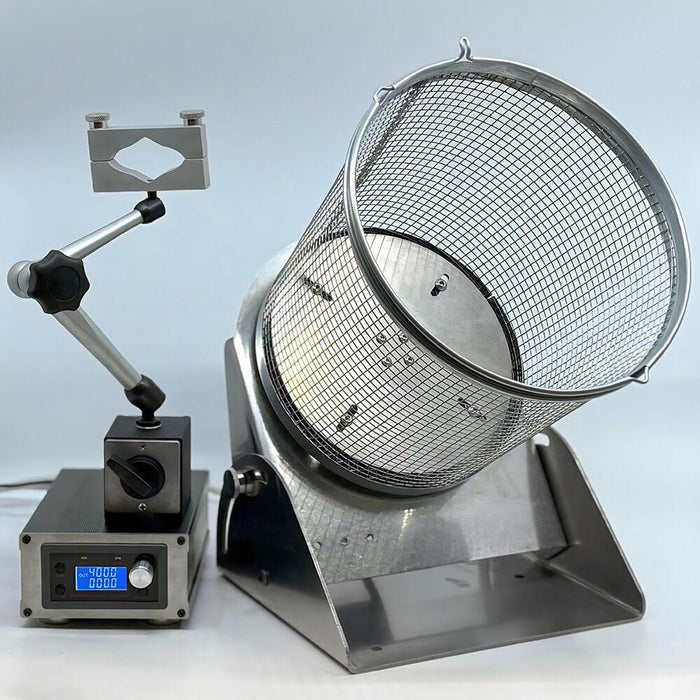 Tumble-Basket for Automatic Sand/Bead-Blasting | Gimbel Automation