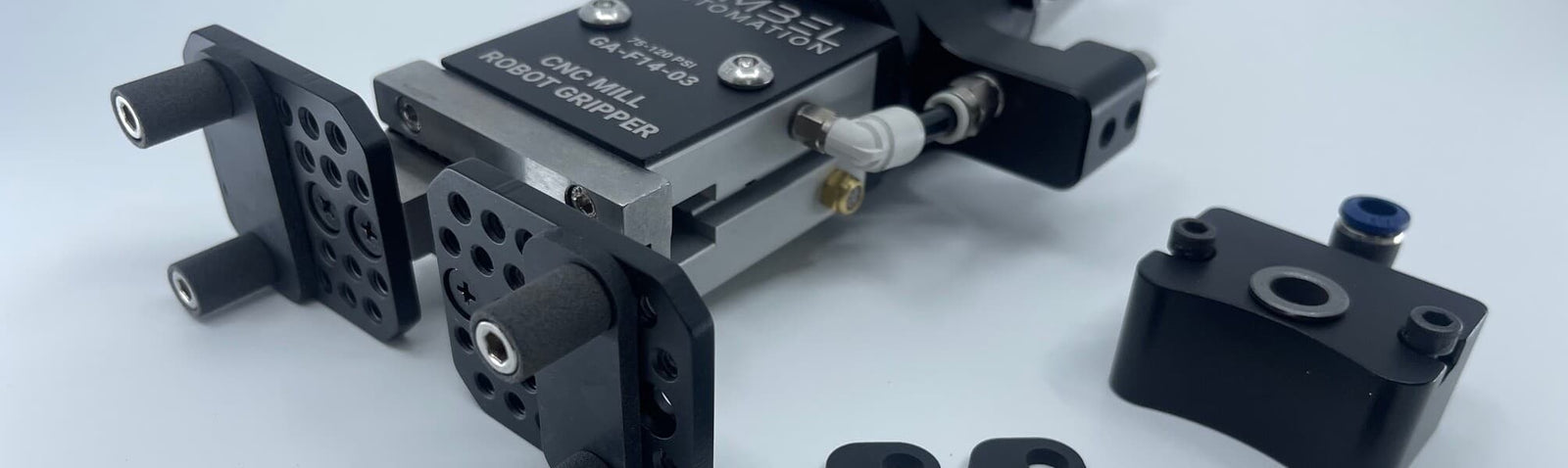 75mm Self-Centering Pneumatic CNC Vise | Gimbel Automation